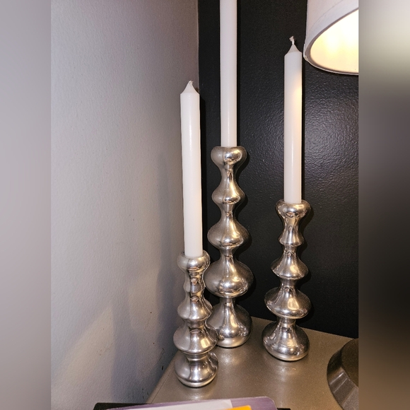 Accents | Metal Matte Candlesticks | Poshmark